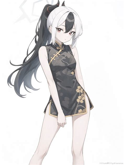 鬼方カヨコ「鬼方カヨコ Onikata Kayoko Cheongsam ブルアカ 」liliumのイラスト