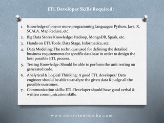 Proven ETL Developer Interview Questions To Assess And Hire ETL Developers PPT