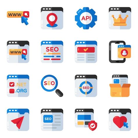 Premium Vector Set Of Software Development Flat Icons