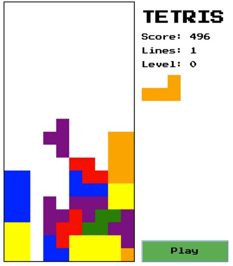 Тетрис на Javascript разбираем возможности языка через геймификацию