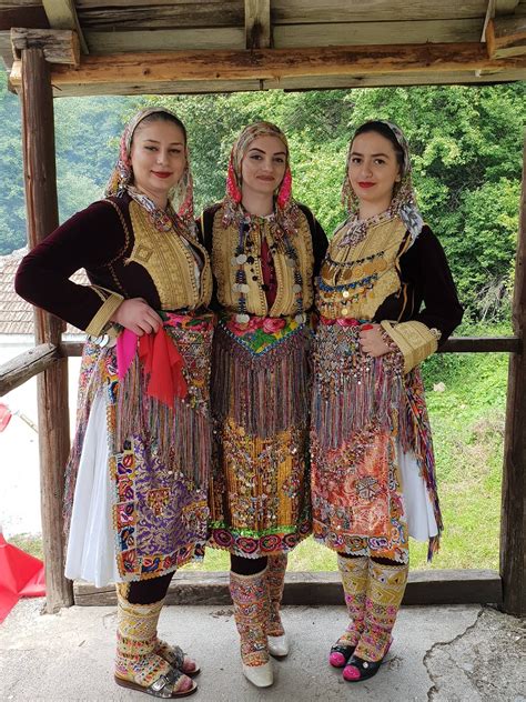 Albanian Beauty In Traditional Clothes From Mirdita
