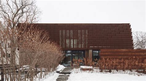 5468796 Architecture Wraps Winnipeg House In Weathering Steel Veil