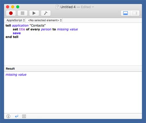 Disposable Applescripts All This