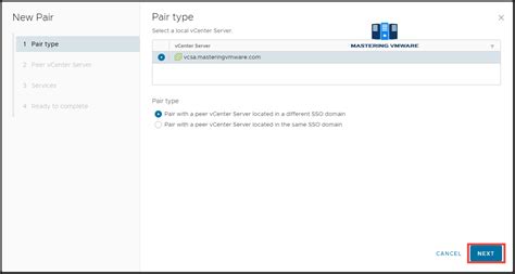 Site Pair In VSphere Replication Mastering VMware