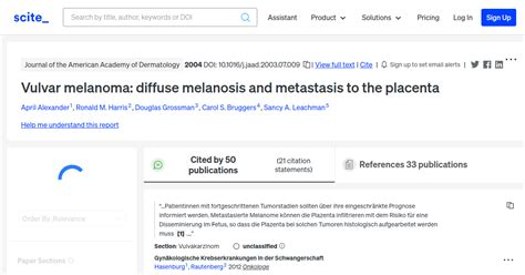 Vulvar Melanoma Diffuse Melanosis And Metastasis To The Placenta