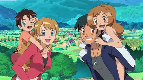 The Ketchums Pokemon Ash And Serena Pokemon Pokemon Characters Images
