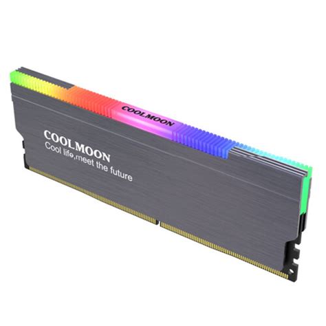 Coolmoon Desktop Memory Heatsink Cooler Shell Argb Memory Cooling Vest Radiator 5v Memory Ram
