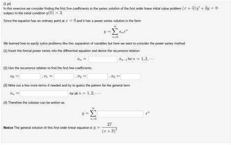 solved 1 pt in this exercise we consider finding the first