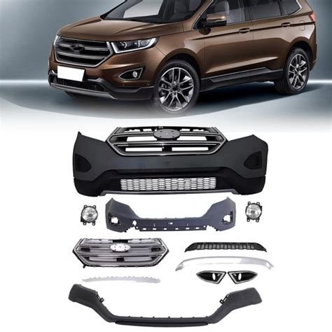Complete Front Bumper Grille Assembly With Fog Lights Fits 2015 2018