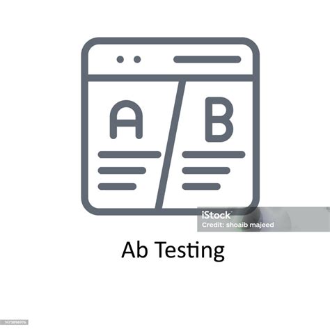 Ab 테스트 벡터 개요 아이콘 간단한 스톡 일러스트 스톡 개념에 대한 스톡 벡터 아트 및 기타 이미지 개념 개선 개체 그룹 Istock