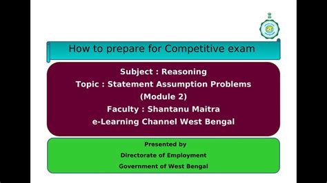 Reasoning Statement Assumption Problems Module 2 Youtube