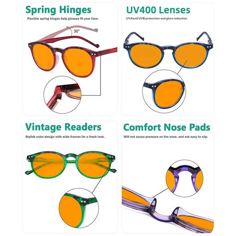 Oval Blue Light Blocking Glasses Women