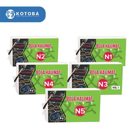 Kotoba Flashcard Flashcard Pola Kalimat Jlpt N5 N4 N3 N2 N Shop Tokopedia