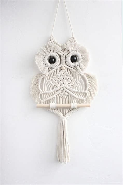 Macrame OWL Pattern Macrame Tutorial PDF For Beginners Etsy