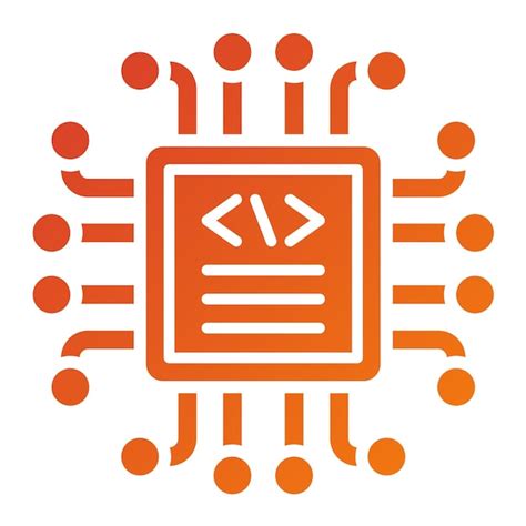 Premium Vector Vector Design Code Processor Icon Style