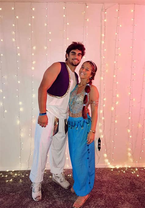 Jasmine And Aladdin Couple Halloween Costume Genie Couple Costume