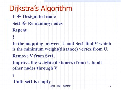 Aadlec 3 B Shortestpathsppt Of Design And Analysis Of Algorithm Ppt