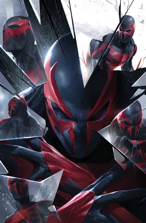 Download Spectacular Spider Man 2099 In Dynamic Pose Wallpaper