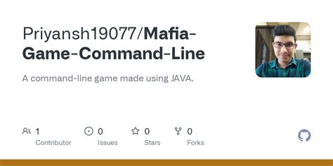 Github Priyansh19077mafia Game Command Line A Command Line Game Made Using Java