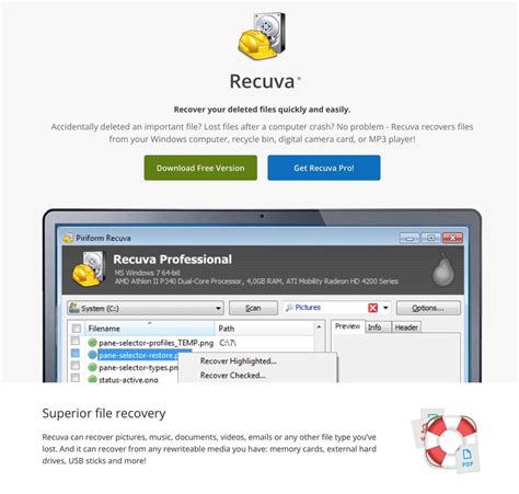 Recuva Data Recovery Software Review Really Free Safe To Download Rdatarecoveryhelp