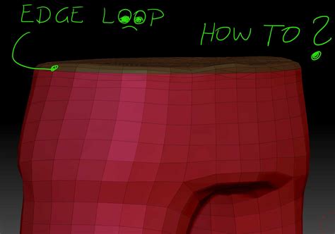How To Create An Edge Loop Zbrushcentral