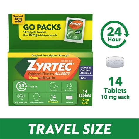 Zyrtec 24 Hour Low Dose Allergy Relief Tablets With 5 Mg Cetirizine Hcl 35 Count