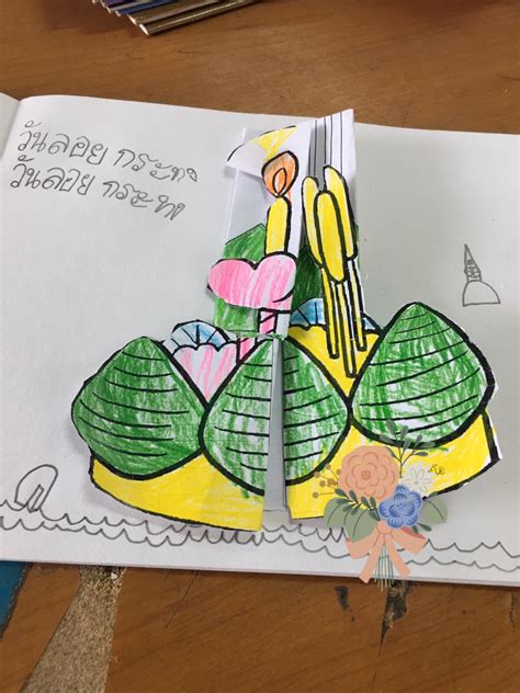 ใบงานวันลอยกระทงคะ โรงเรียนอนุบาลเทพสถิต ฝ่ายปฐมวัย