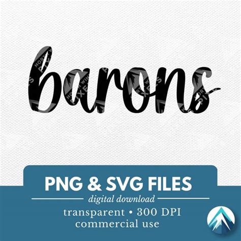 Barons Clipart Images Png And Svg Files Cursive Letters School