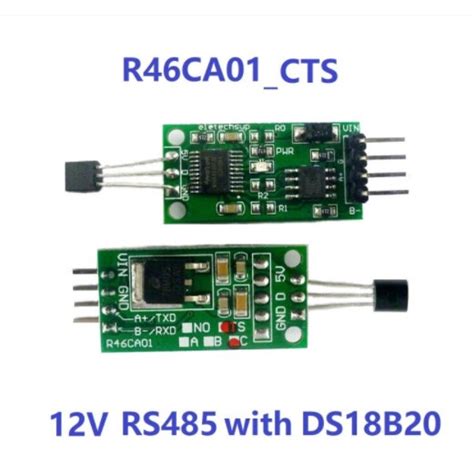 Jual Modbus Rtu Ds18b20 Rs485 Rs232 Ttl Com Uart Akuisisi Suhu Sensor