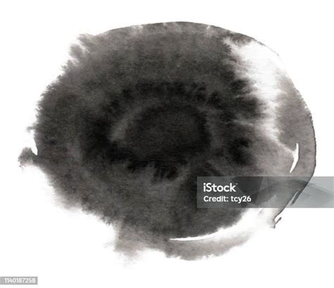 중국 잉크 마크 검정색 브러시 스트로크 자유형 그리기 벡터 일러스트입니다 흰색 배경에 고립입니다 눈 신체 부분에 대한 스톡 벡터 아트 및 기타 이미지 Istock