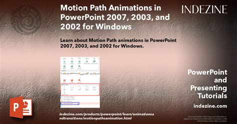 motion path animations in powerpoint 2007 2003 and 2002 for windows