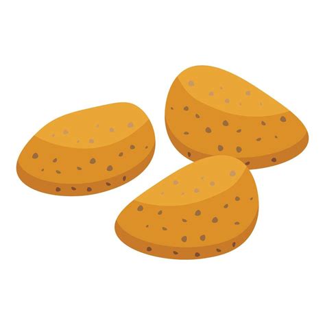 Fresh Potatoes Icon Isometric Style 15646995 Vector Art At Vecteezy