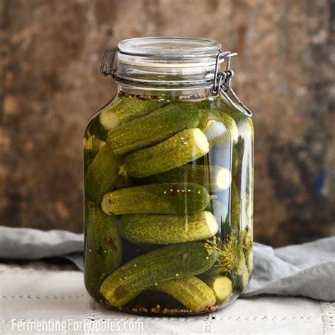 Traditional Lacto Fermented Dill Pickles