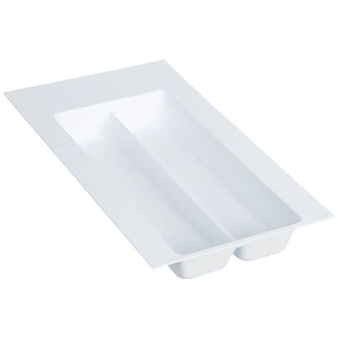 Rev A Shelf In H X In W X In D Small White Utility Tray Drawer Insert UT