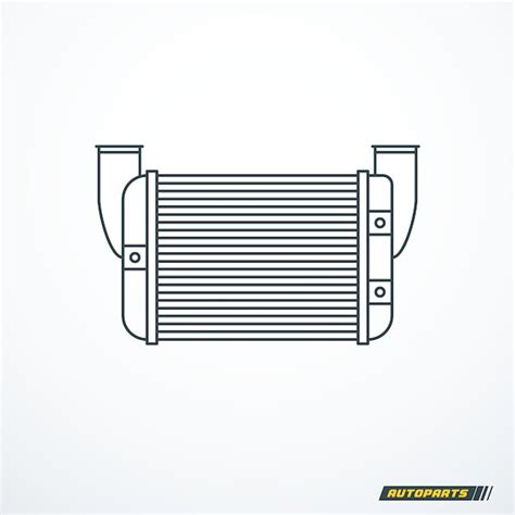 Premium Vector Turbo Intercooler Icon Vector Illustration