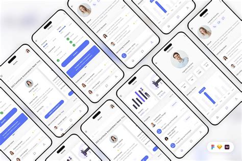 Freelancer Mobile App Ui Kit Modelos Gráficos Envato Elements