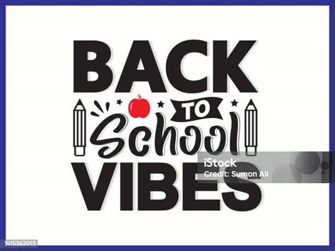 학교 타이포그래피 벡터 일러스트 레이 션으로 돌아가 다채로운 현대 및 학교 항목 요소 장식 배경 개념에 대한 스톡 벡터 아트 및