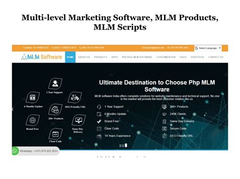Ppt Multi Level Marketing Software Powerpoint Presentation Free