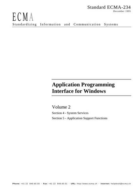 pdf application programming interface for windows€¦ · interface for windows volume 2 section 4