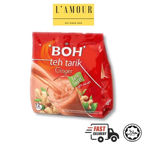Cameron Boh Teh Tarik Halia Less Sweet Earloop Tea Ginger Milk Tea Less Sweet Shopee Singapore