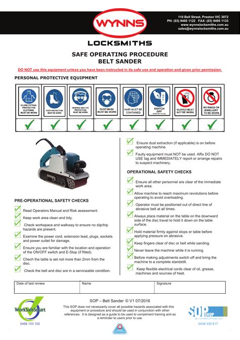 Floor Sander Procedure