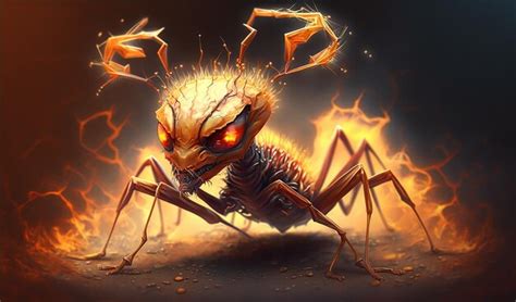 Premium Ai Image Fire Ant