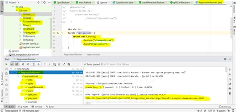 Karate How To Check Report For All Feature Files Runned Under