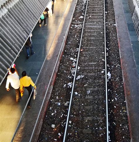 Stock Pictures Litter And Garbage On The Rail Tracks