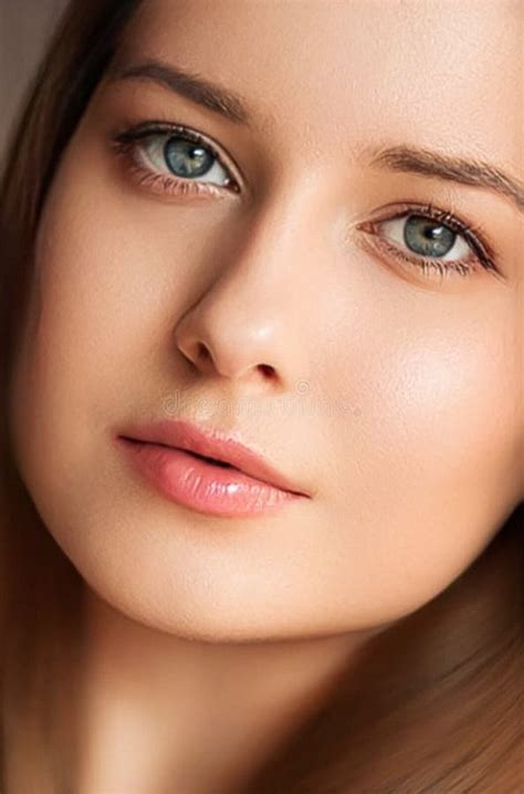 Natural Beauty And No Make Up Look Beautiful Young Woman As Skin Care