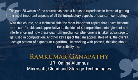 Quantum Computing Graduate Certificate Uri Online
