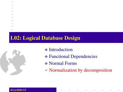 PPT L Logical Database Design PowerPoint Presentation Free Download ID
