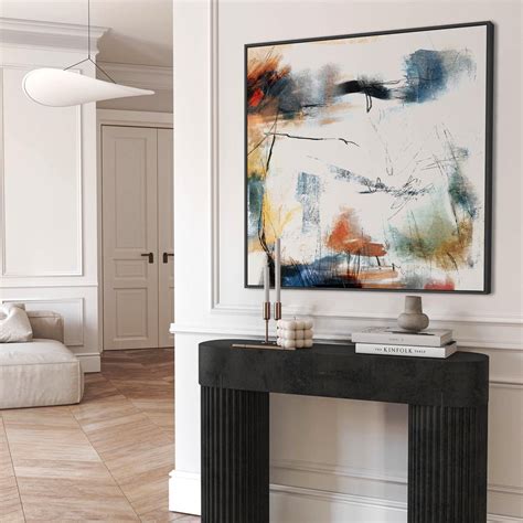 Large Modern Contemporary Abstract Wall Art Framed Colourful Canvas
