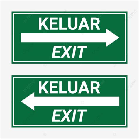 Exit With Indonesian Sign Vector Exit With Indonesian Sign Exit PNG And Vector With