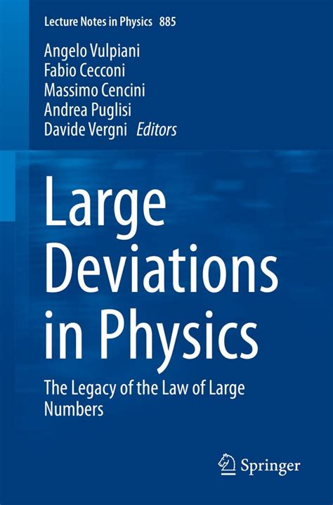 Large Deviations In Physics The Legacy Of The Law Of Large Numbers Premiumjs Store